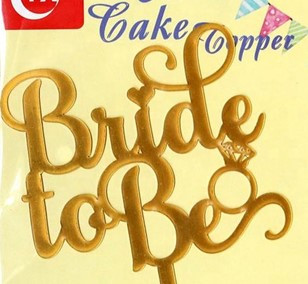 Bride to be cake topper | BakeAssist