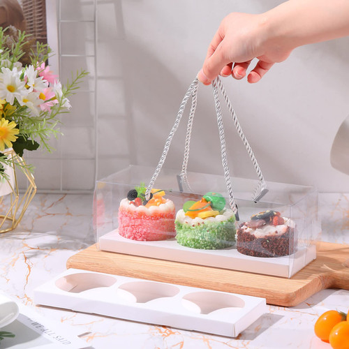 Rope handles cupcake box | BakeAssist