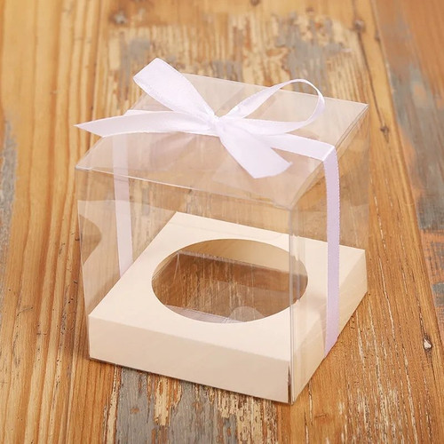 Single clear cupcake boxes | BakeAssist