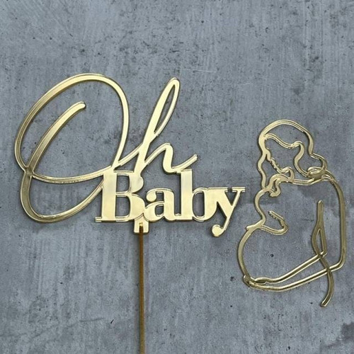 Oh baby cake topper combo | BakeAssist
