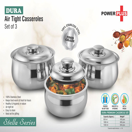 Dura Airtight SS Casserole Set | TotalSmart Gifts