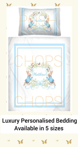 Posh Baby Peter Rabbit Crest Bespoke Collection | Posh Chops