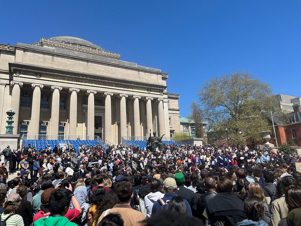 “Hands Off Our Students”: Barnard and Columbia Faculty Protest Student ...