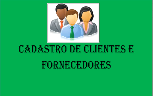 Planilhas de Cadastro de Clientes e Fornecedores | webtyperbh