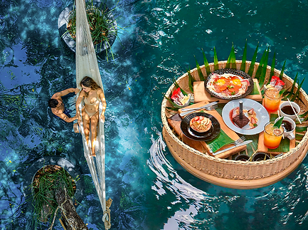 Floating Breakfast Tulum | The Yellow Nest