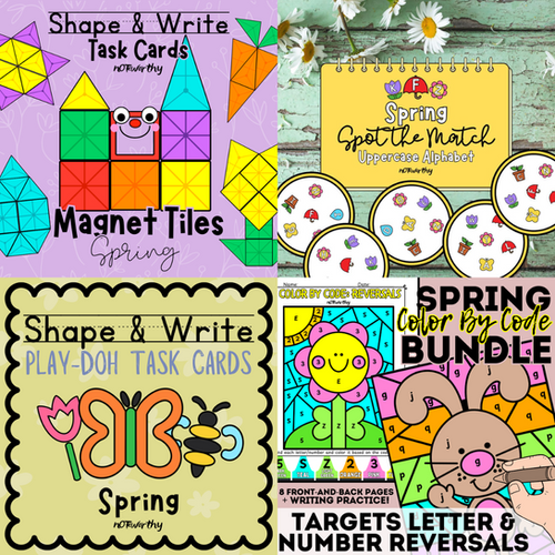 Spring Occupational Therapy OT Activities Bundle Fine Visual Motor ...