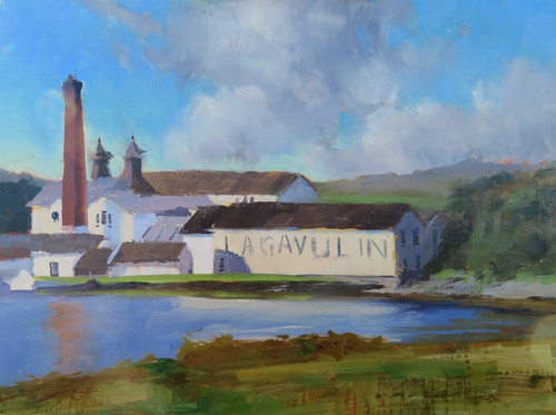 Lagavulin Distillery - Original Oil Painting | Jan Jewell