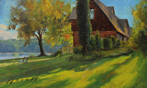 On Mystic Lake - Original Oil Painting | Jan Jewell