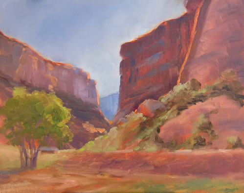 Sandstone Layers, Canyon de Chelly - Original Oil Painting | Jan Jewell