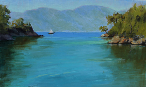 Watching the World Go By - Original Oil Painting | Jan Jewell