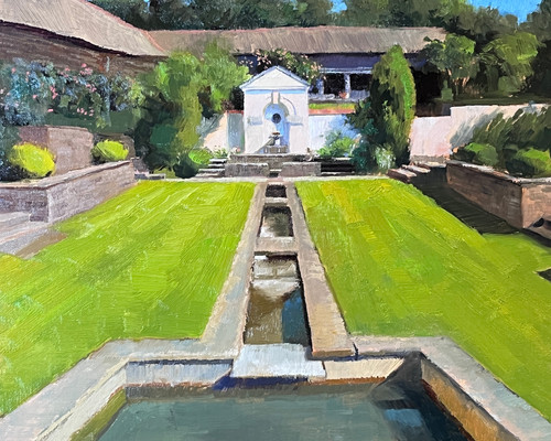 A Courtyard Rill - Original Oil Painting | Jan Jewell