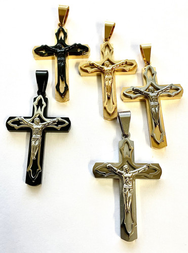 Rainbow Crucifix (C232) | Jewelry & Gift Depot