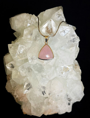 Morganite & Silver Pendant | Starseed Astrology