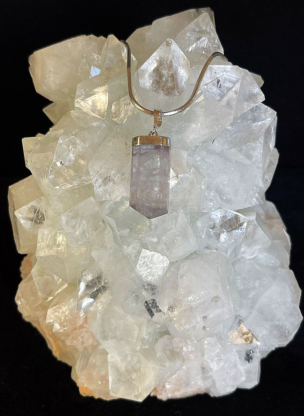 Rare Purple Kunzite Crystal Pendant | Starseed Astrology