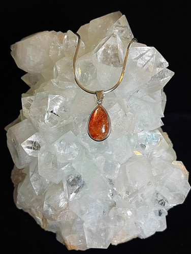 Confetti Sunstone Pendant | Starseed Astrology
