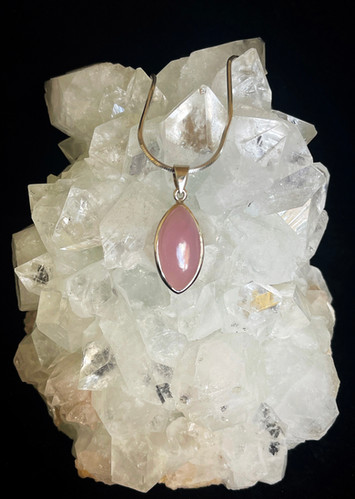 Morganite & Silver Pendant | Starseed Astrology