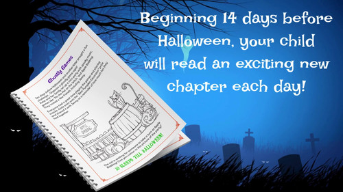 Personalised Halloween Story Countdown Activity Booklet | magicmonkeybooths