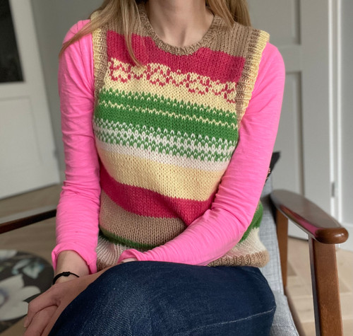 Saar slipover patroon in het Nederlands | Simpel Knit