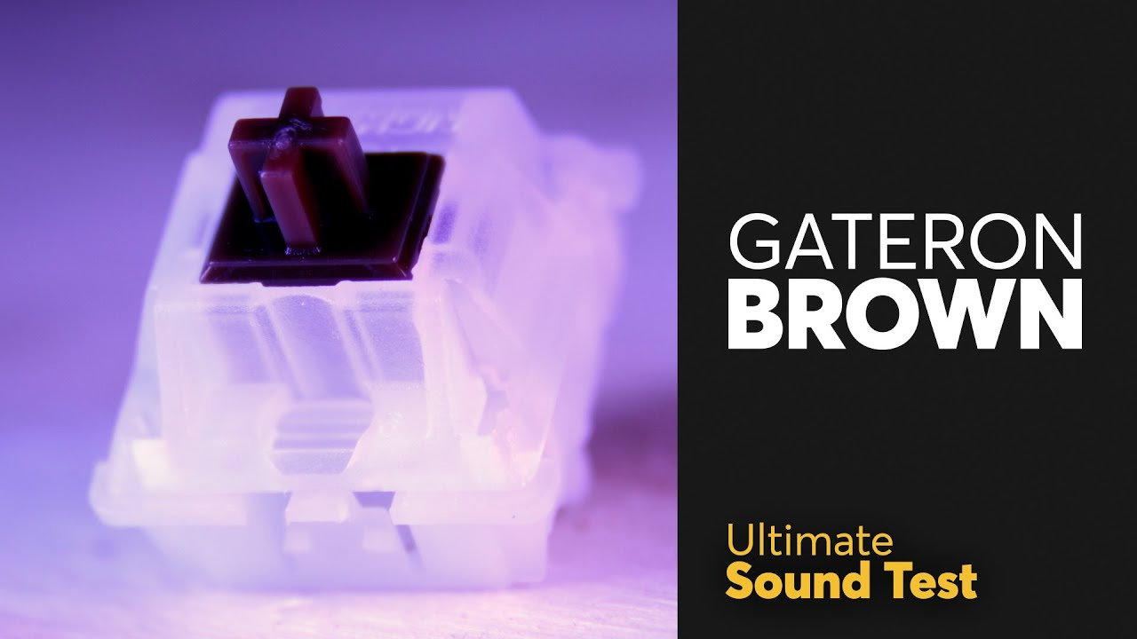 Gateron Brown Tactile Switch Sound Test, Review & Specs | Click and Thock
