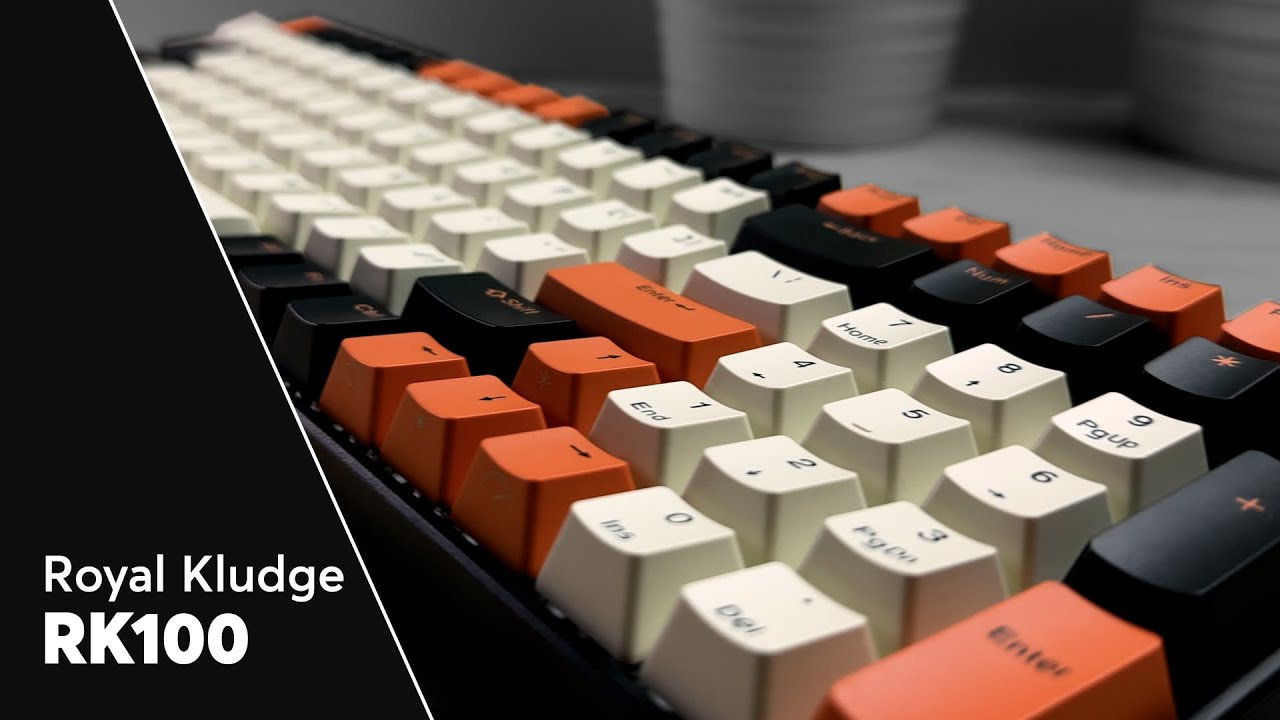 Royal Kudge RK100 Carbon Mechanical Keyboard Sound Test, Review & Specs ...