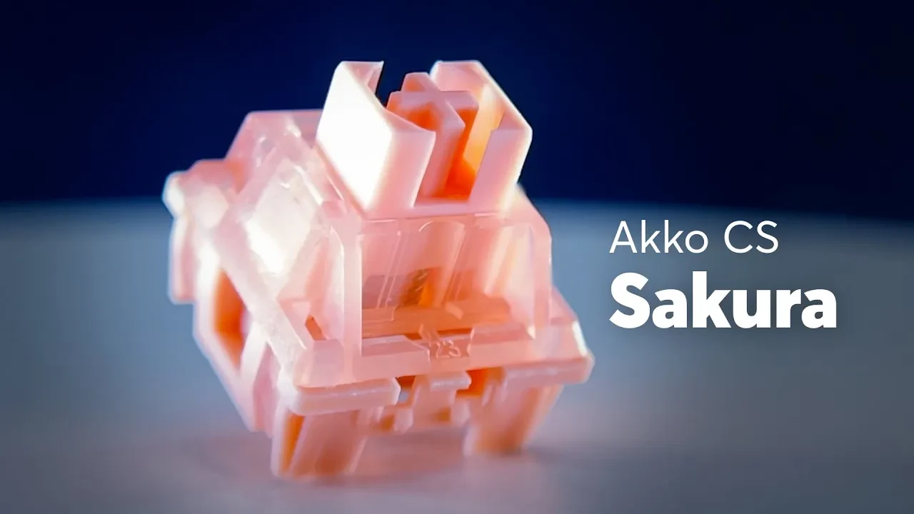 Akko CS Sakura Linear Switch Sound Test, Review & Specs | Click and Thock
