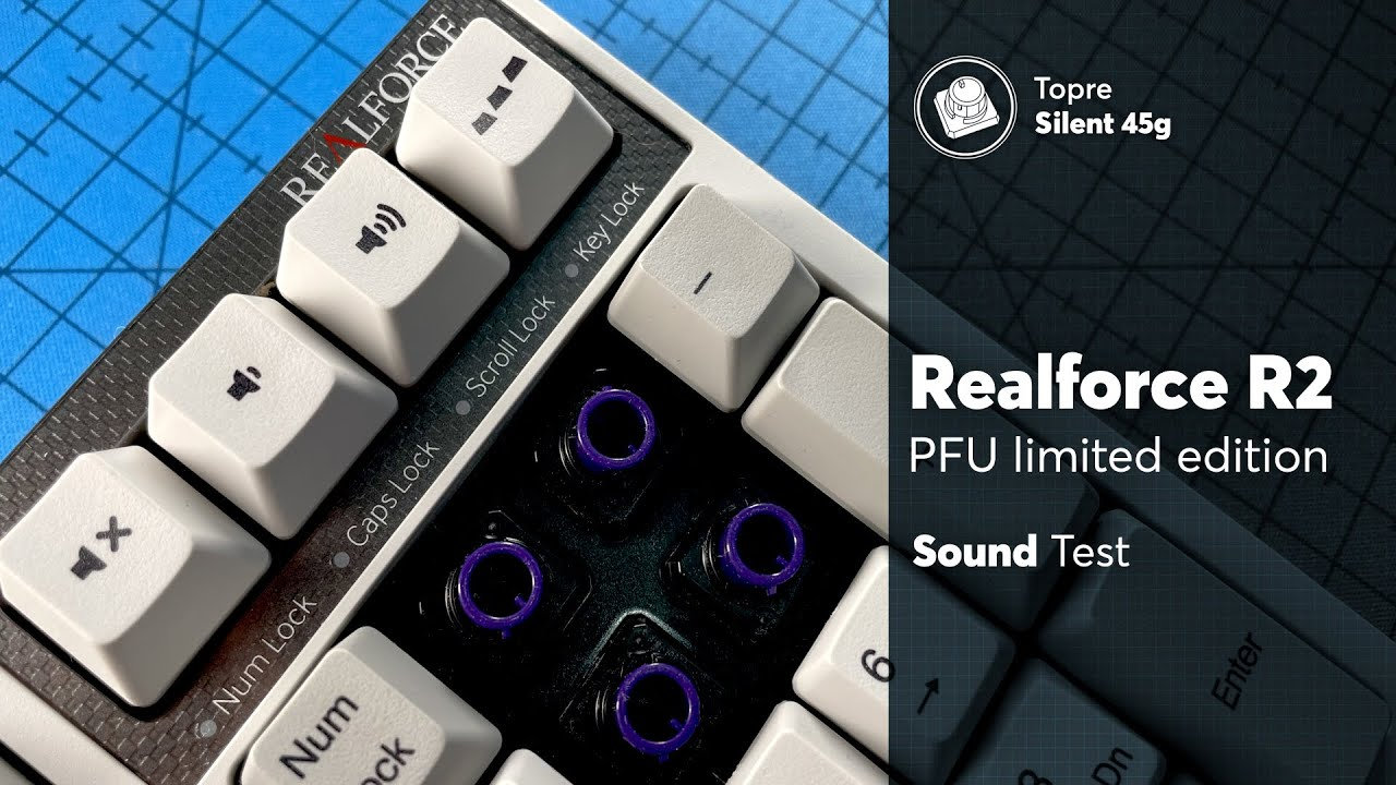 Realforce R2 PFU Limited Edition Mechanical Keyboard Sound Test, Review ...