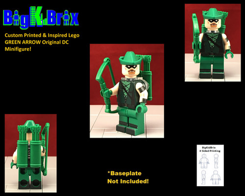 EMERALD ARROW Original Custom Printed Lego Minifigure | bigkidbrix