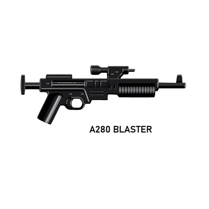 A280 BLACK Custom Rifle Blaster for Lego Star Wars Minifigures Minifigs ...