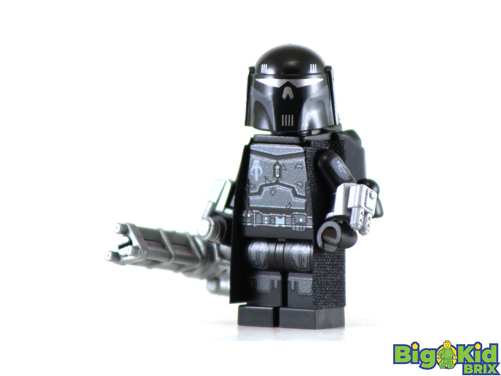 MANDO EXECUTIONER BLACK Custom Printed Lego Minifigure! | bigkidbrix