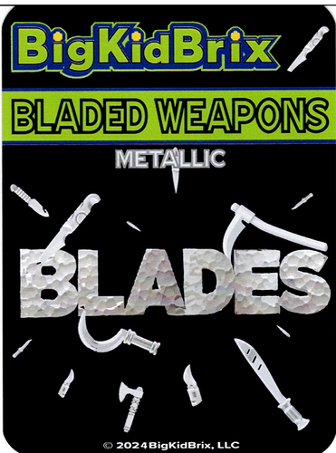Blades Metallic Silver Weapons Pack | bigkidbrix