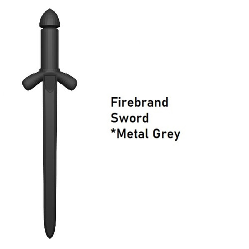FIRE BRAND SWORD Custom for Lego Minifigure! Medieval | bigkidbrix