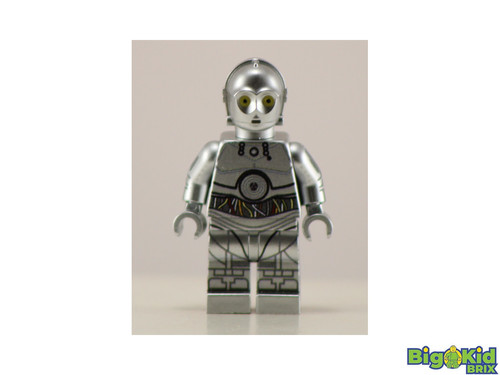 METALLIC SILVER PRO-T DROID Custom Printed Lego Minifigure! | bigkidbrix