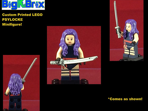 Psylocke Custom Printed & Inspired Lego Marvel Minifigure | bigkidbrix