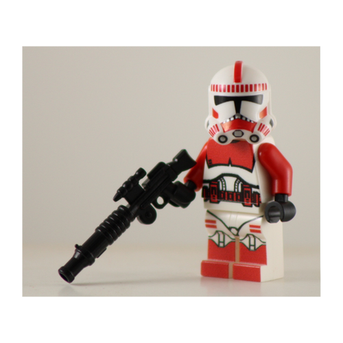 SHOCK INFANTRY TROOPER RED Custom Printed Building Brick Figure ...