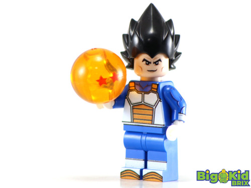 VEGEETA Custom Printed Lego Minifigure! Dragon Ball Z | bigkidbrix
