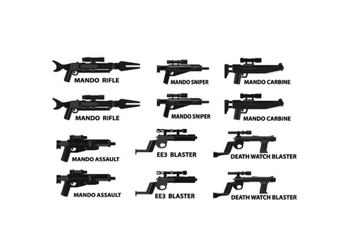 Mando Hunter Rifle (BLACK) Blaster pack | bigkidbrix