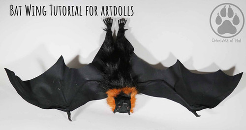 How to make bat wings tutorial for artdolls | creaturesofnat