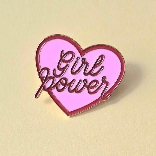 Girl Power Heart | Enamel Pin | Rebel And Wild