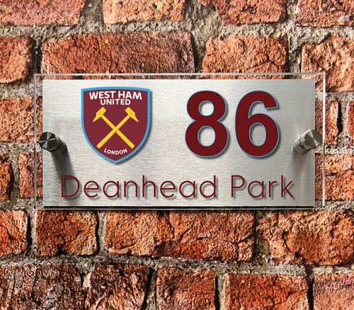 West Ham badge house sign | House Signs Direct