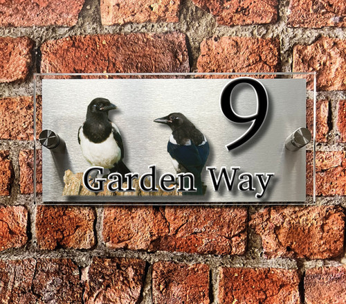 'Magpies' house sign | House Signs Direct