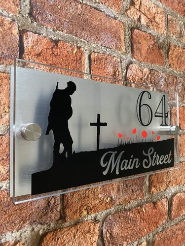 'Poppy Field' house sign | House Signs Direct