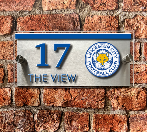 Leicester City house number sign | House Signs Direct