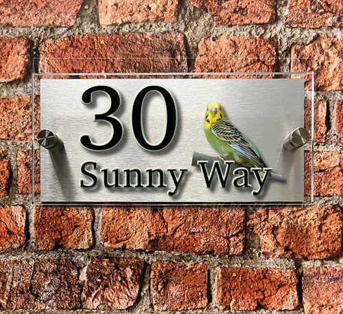 Budgerigar House sign | House Signs Direct