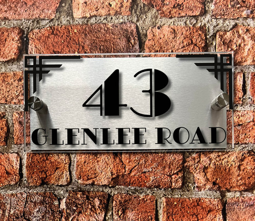 'Art Deco' | House Signs Direct