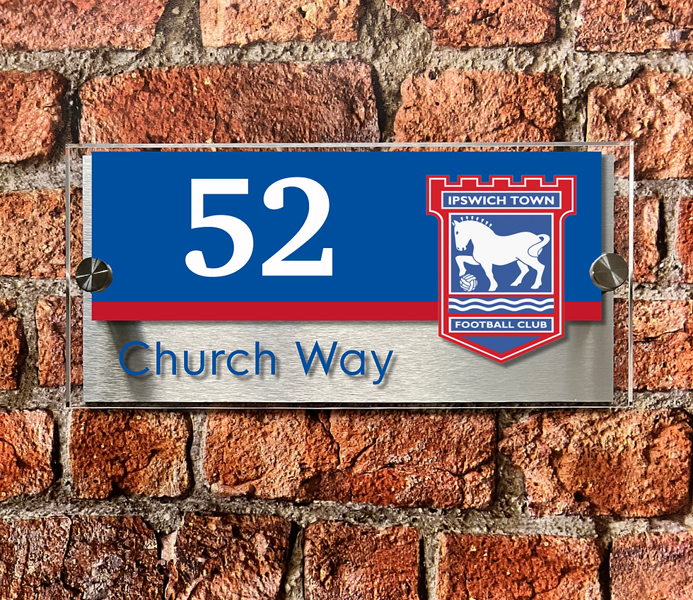 Ipswich house number sign | House Signs Direct