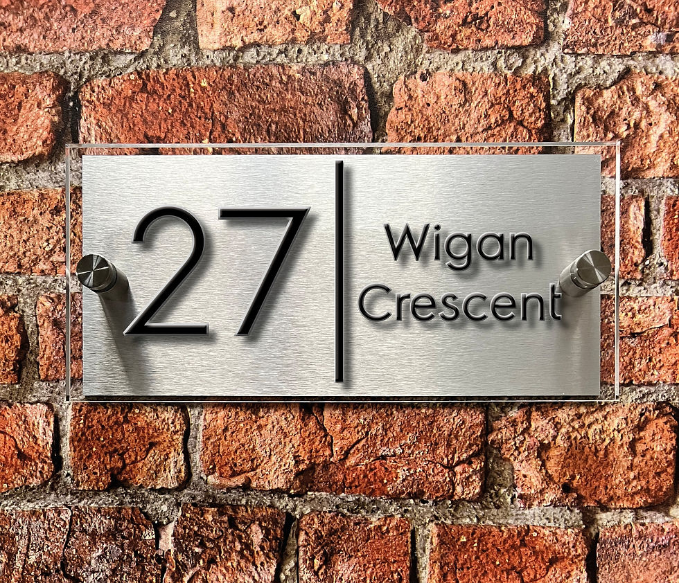 House number Plaques| Modern signs | House signs direct