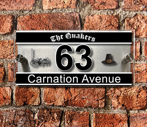 Darlington The Quakers house sign | House Signs Direct