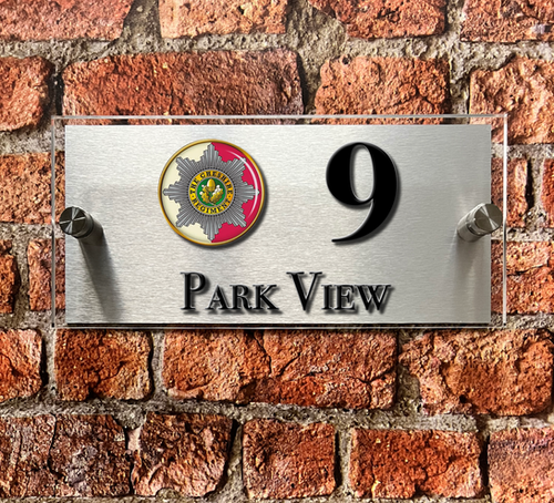Cheshire Regiment house number sign | House Signs Direct
