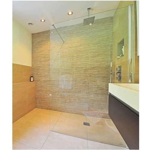 Full height fixed glass shower screen FROM: | custom-wetrooms