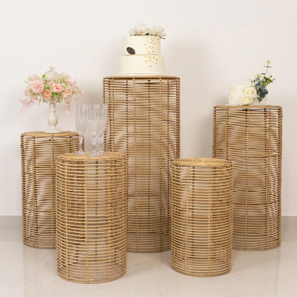 Rattan Pedestal Set | aperfectbloom